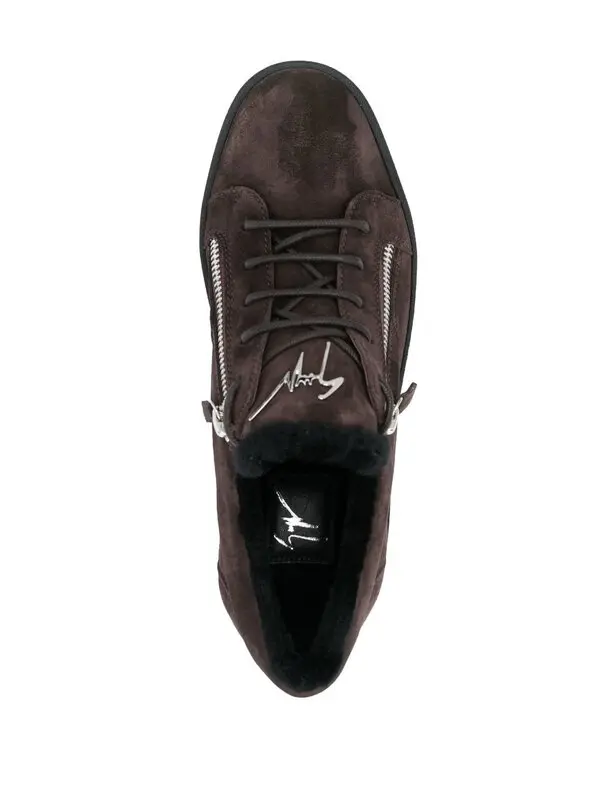 GIUSEPPE ZANOTTI May Lond Low-top Sneakers - Brown