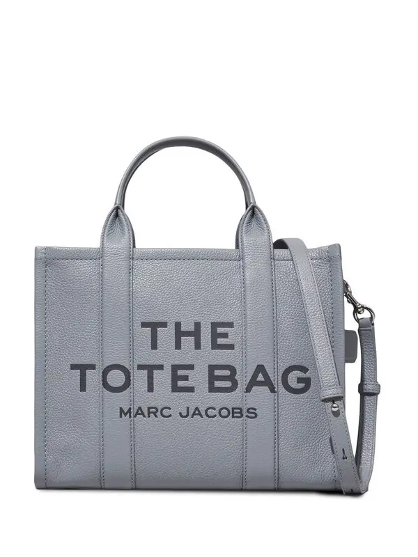 Marc Jacobs Medium Leather Tote Bag - Grey