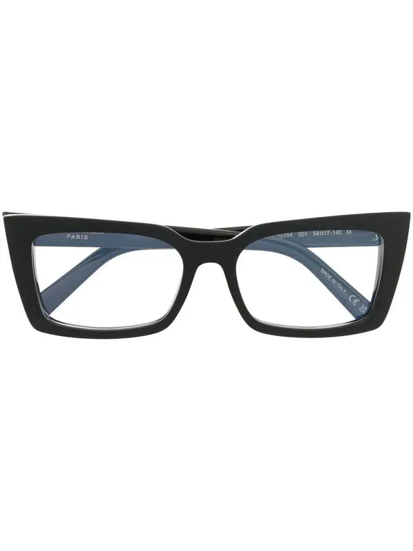 Saint Laurent Square Frame Glasses - Black
