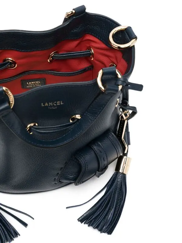 LANCEL Premier Flirt Leather Bucket Bag - Blue