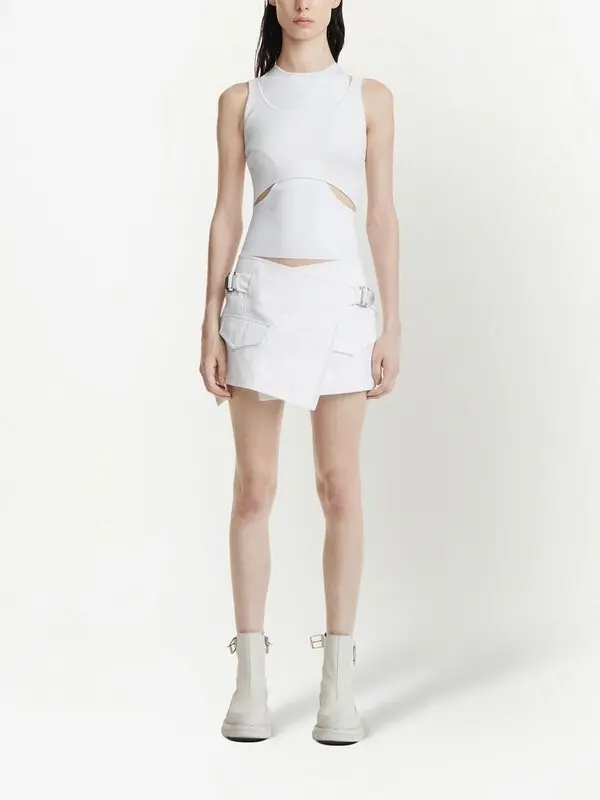 DION LEE Interlink Knitted Tank Top - White