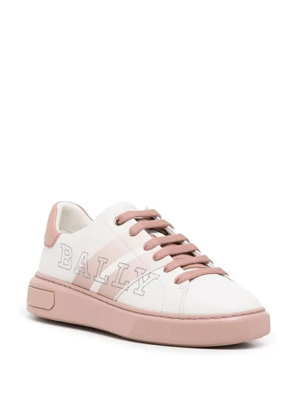 Bally Glitter-logo Side-stripe Sneakers