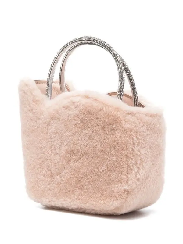 LE SILLA Micro Shearling Handheld Bag