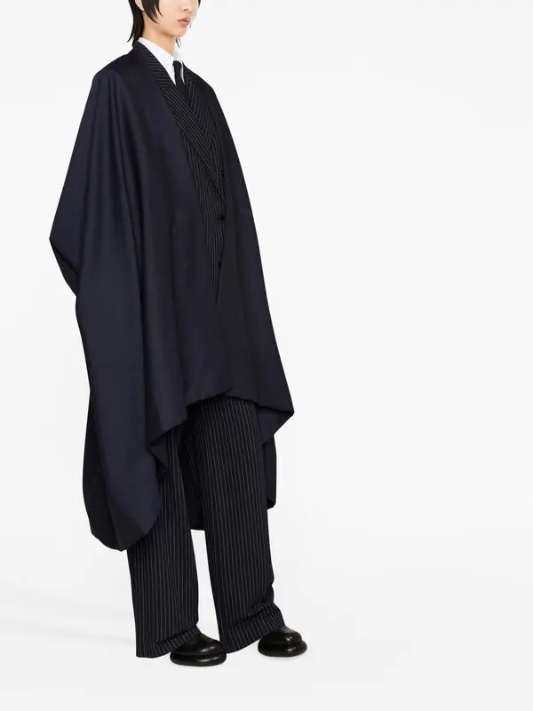 MAISON MARGIELA Mohair-blend Blanket Coat - Blue