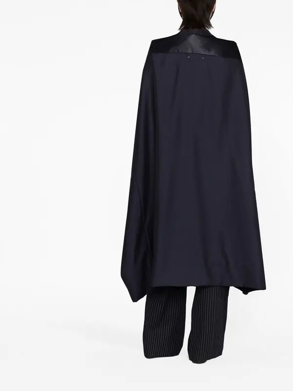 MAISON MARGIELA Mohair-blend Blanket Coat - Blue