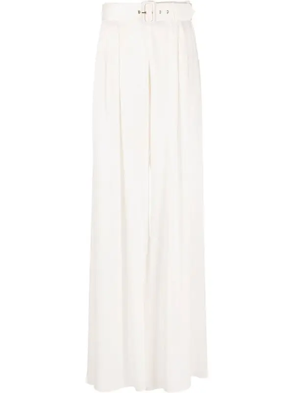 Zimmermann Belted Wide-leg Trousers