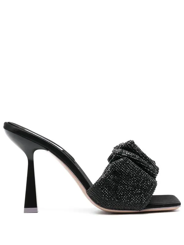 SEBASTIAN MILANO Leather Sandals - Black