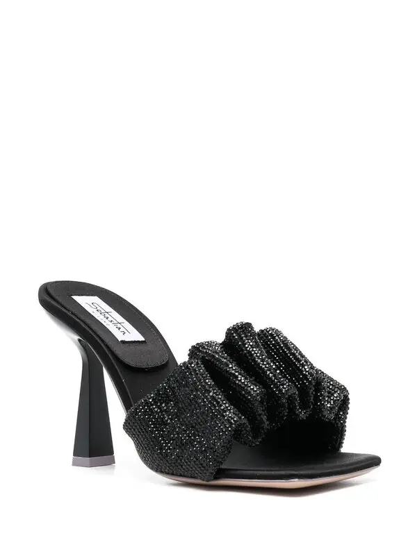 SEBASTIAN MILANO Leather Sandals - Black