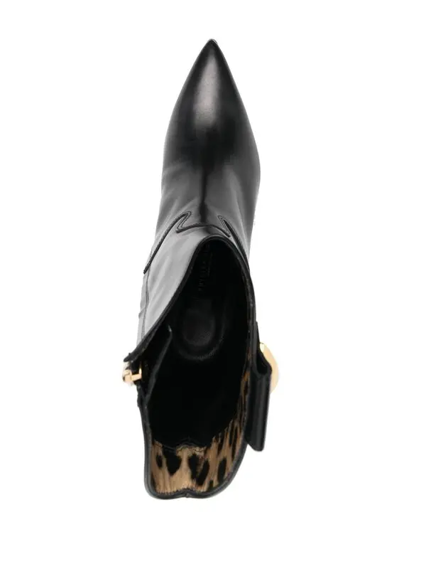 Philipp Plein Gothic Plein Cowboy Ankle Boots
