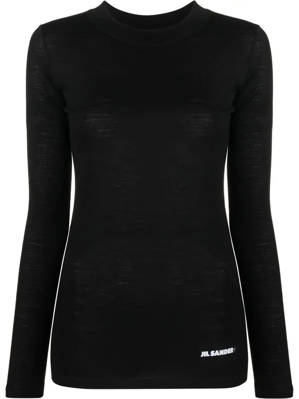 JIL SANDER Logo-print Long-sleeve T-shirt