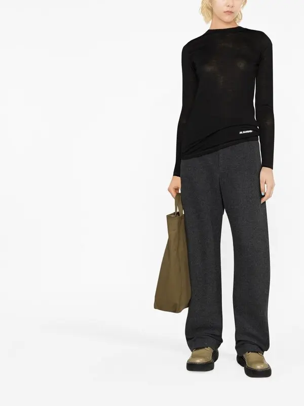 JIL SANDER Logo-print Long-sleeve T-shirt
