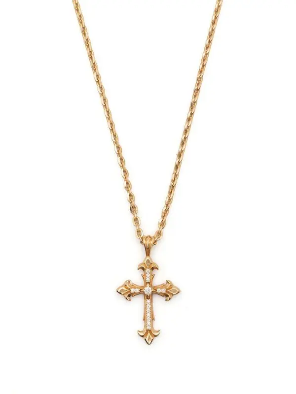Emanuele Bicocchi Fleury Cross Pendant Necklace - Gold