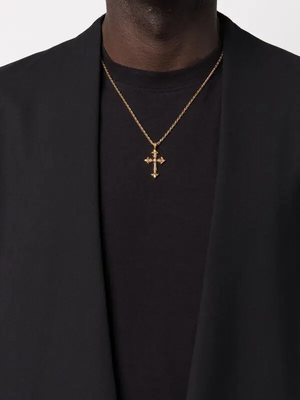 Emanuele Bicocchi Fleury Cross Pendant Necklace