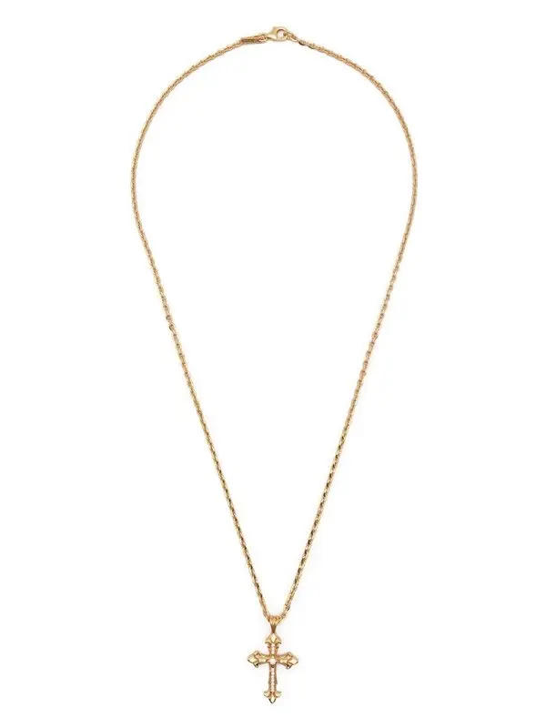 Emanuele Bicocchi Fleury Cross Pendant Necklace