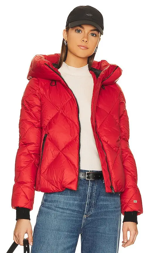Soia & Kyo Mica Puffer Jacket In Red