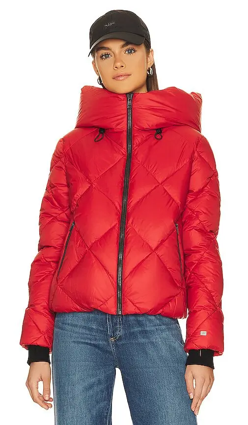 Soia & Kyo Mica Puffer Jacket In Red