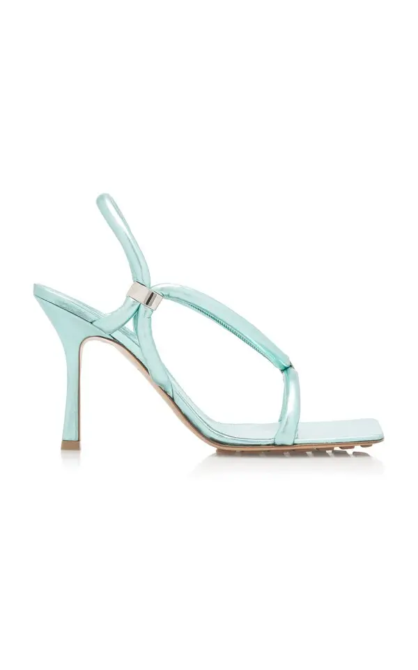 Bottega Veneta Reflection Leather Sandals - Blue