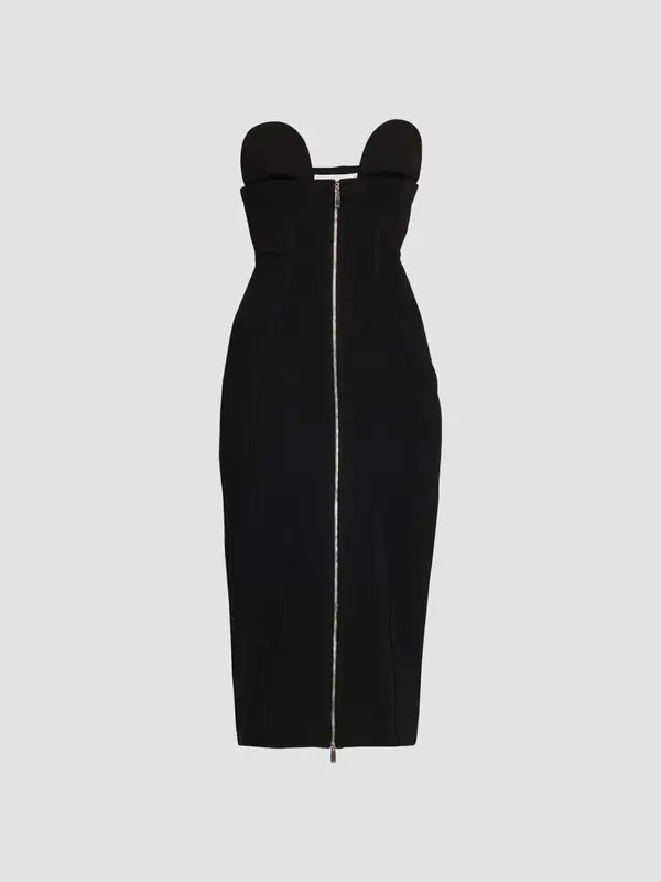 Off-White Ablohland Crepe Midi-dress - Black