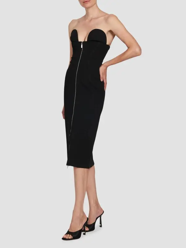 Off-White Ablohland Crepe Midi-dress