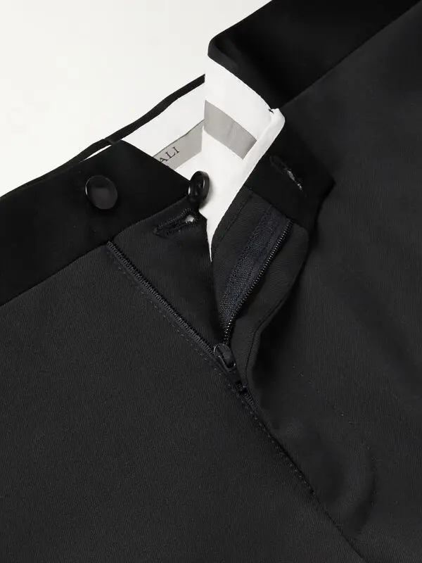 Canali Straight-leg Wool Tuxedo Trousers