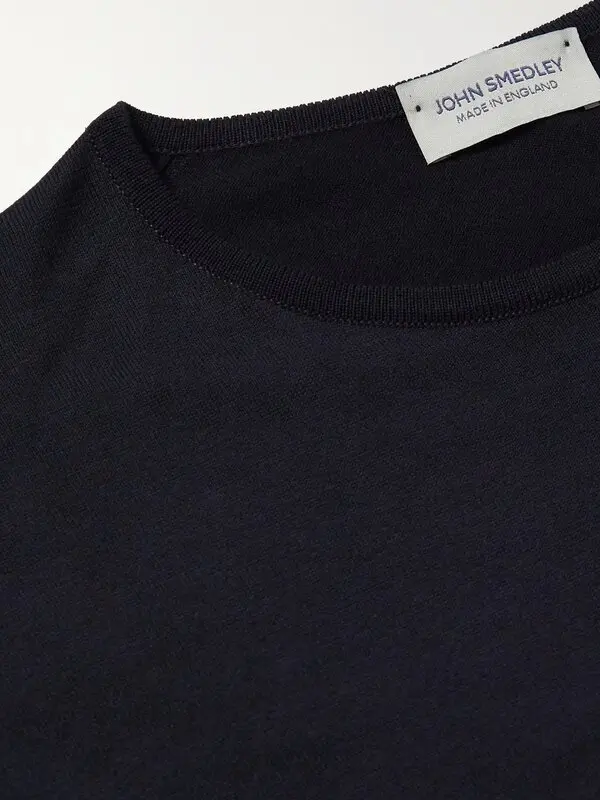John Smedley Belden Slim-fit Sea Island Cotton T-shirt - Blue