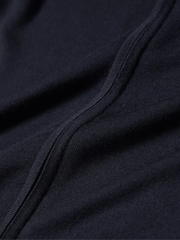 John Smedley Merino Wool Zip-up Cardigan - Blue