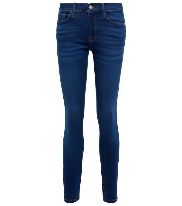 FRAME Le Skinny De Jeanne High-rise Jeans - Blue