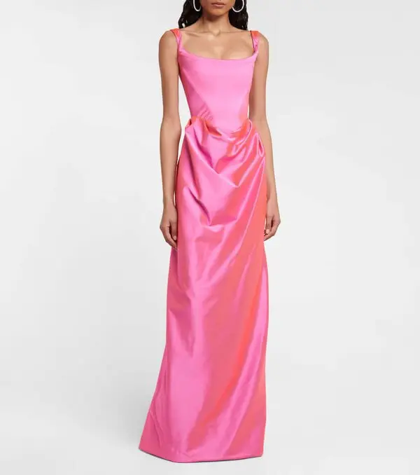 VIVIENNE WESTWOOD Camille Satin Gown - Pink