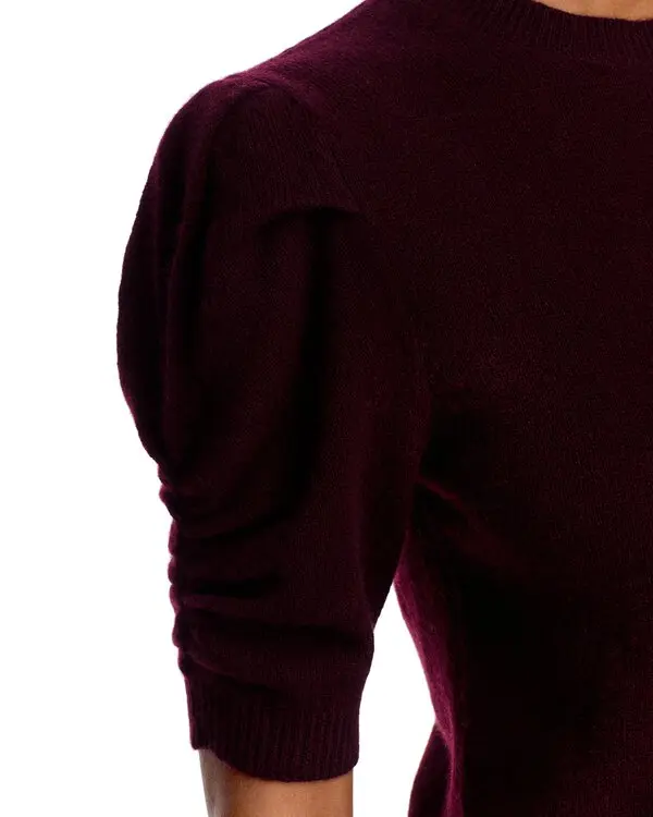FRAME Ruched Puff Sleeve Sweater