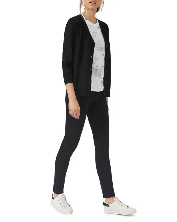 Emporio Armani Merino Wool V-neck Cardigan