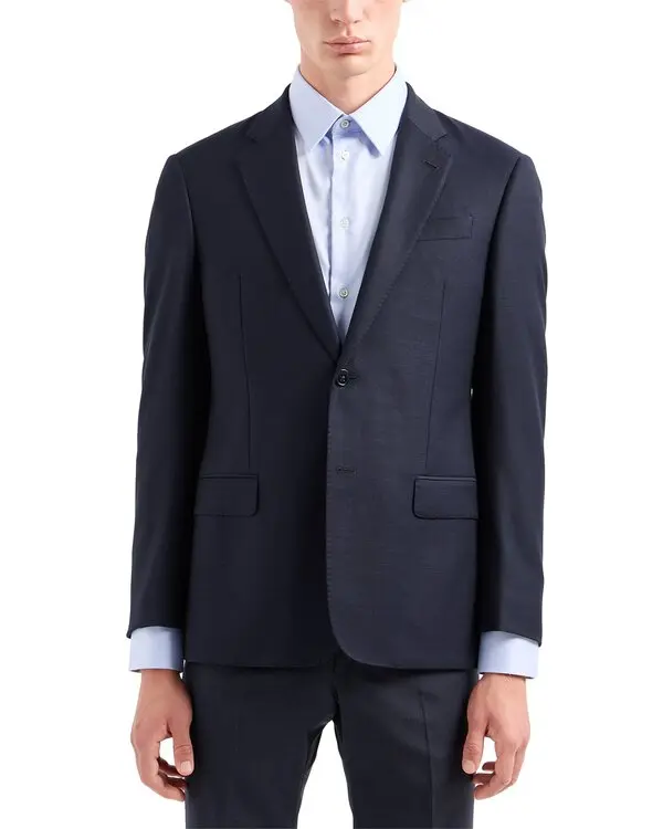 Emporio Armani Essential G Line Regular Fit Suit Jacket - Navy