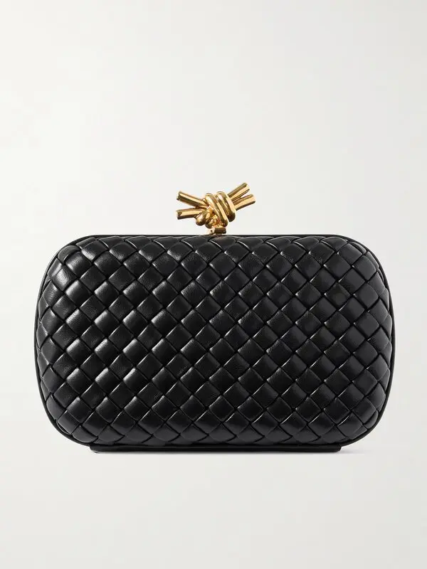bottega veneta - Bottega Veneta Knot Padded Intrecciato Leather Clutch