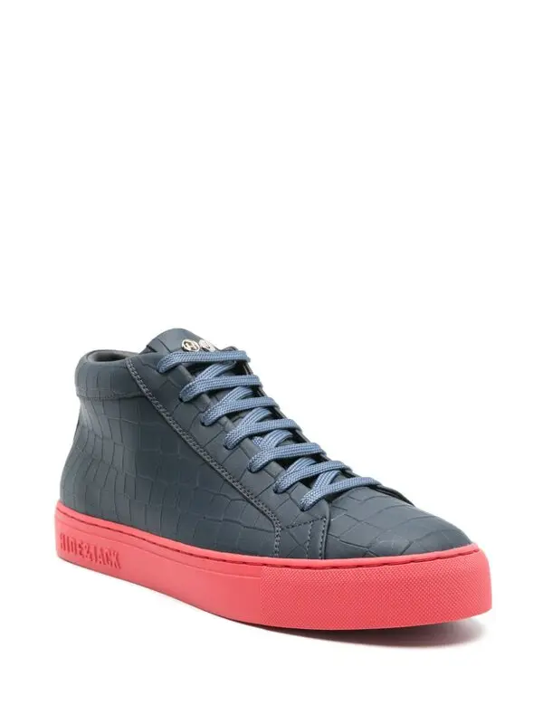 HIDE&JACK Essence Croco High-top Sneakers