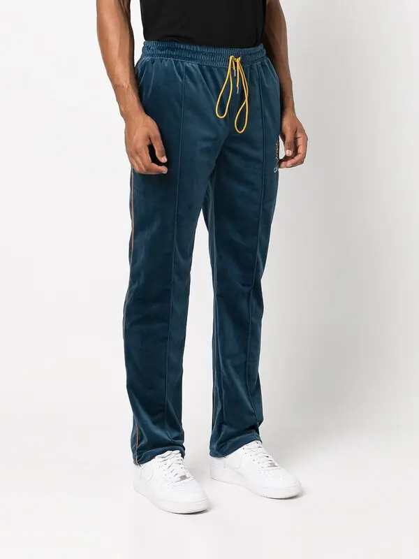 Rhude Embroidered Velvet Track Pants