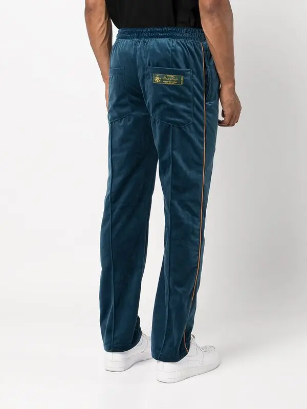 Rhude Embroidered Velvet Track Pants