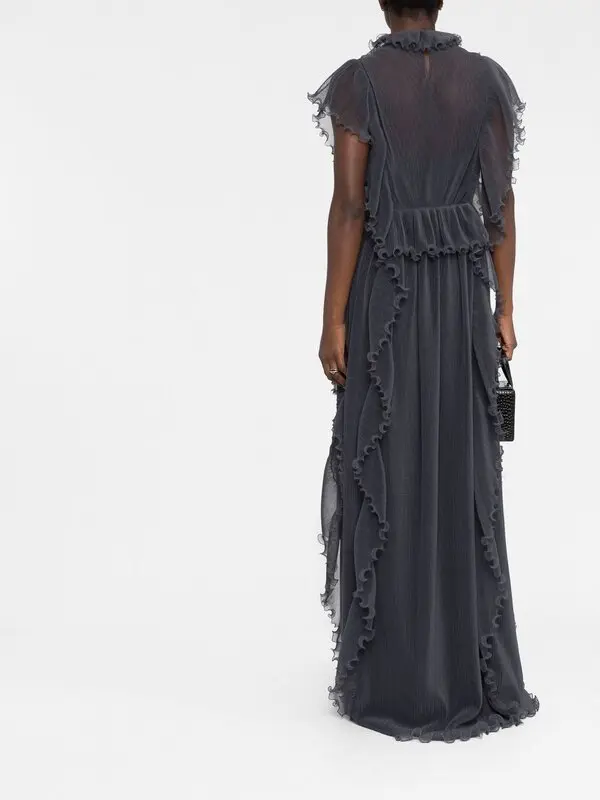 Alberta Ferretti Ruffled Maxi Dress