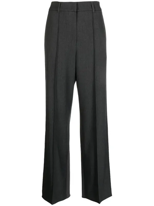 Goen.j Twill Straight-leg Trousers - Grey
