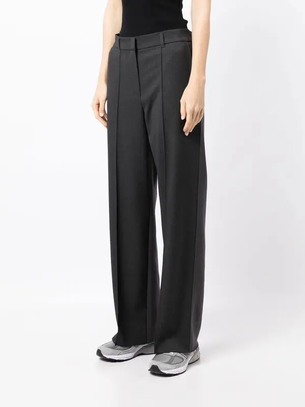 Goen.j Twill Straight-leg Trousers - Grey
