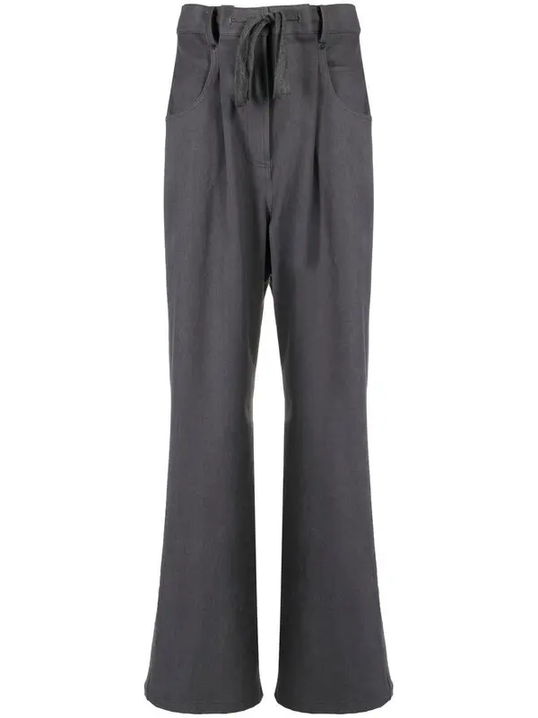 Goen.j Drawstring Straight-leg Trousers