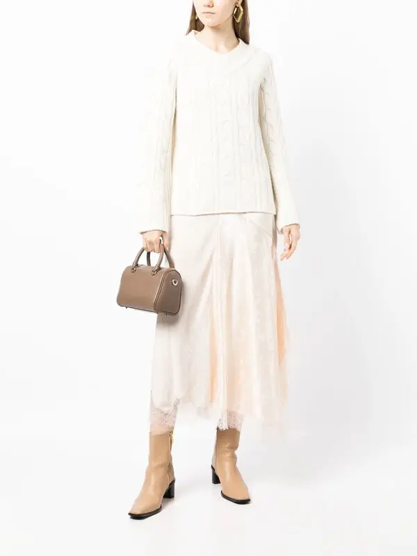 Goen.j Cable-knit Wool-blend Sweater