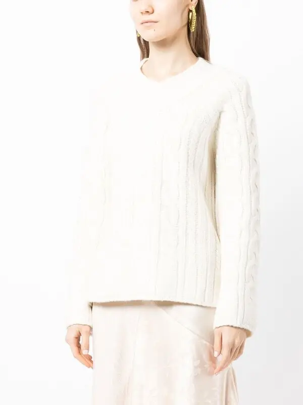 Goen.j Cable-knit Wool-blend Sweater