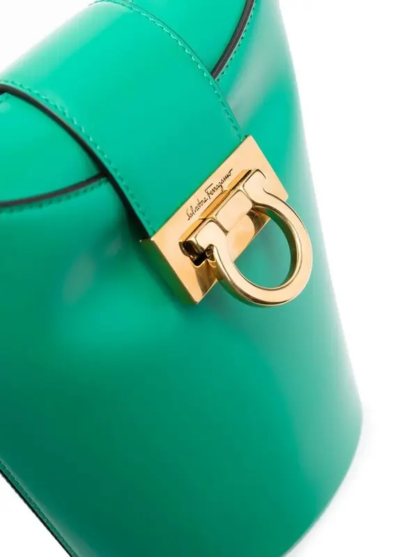 FERRAGAMO Trifolio Bucket Bag - Green