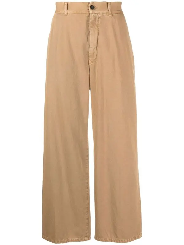 Incotex High-waist Wide-leg Trousers