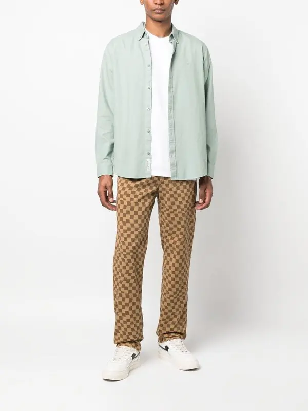 Incotex Check Pattern Straight Trousers