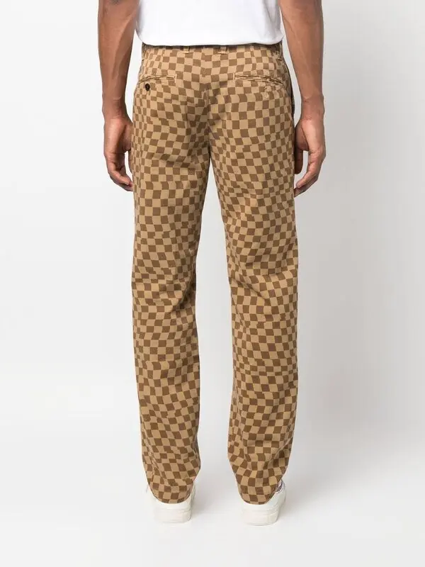 Incotex Check Pattern Straight Trousers