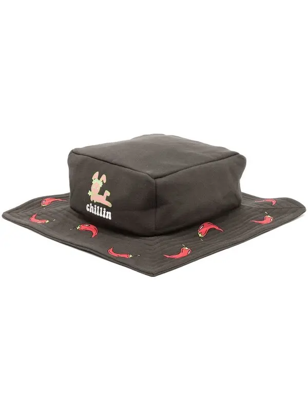 Natasha Zinko Chillin Box Bucket Hat - Black