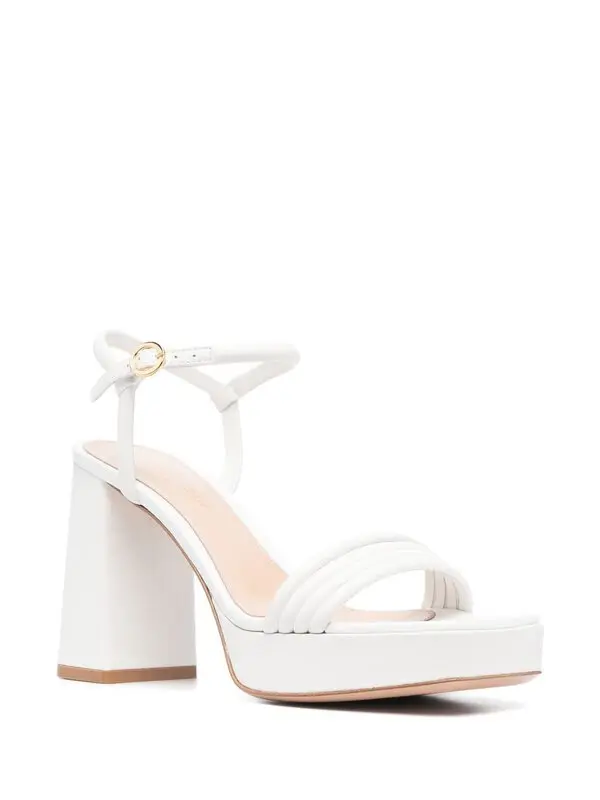 GIANVITO ROSSI Lena 70mm Platform Sandals - White