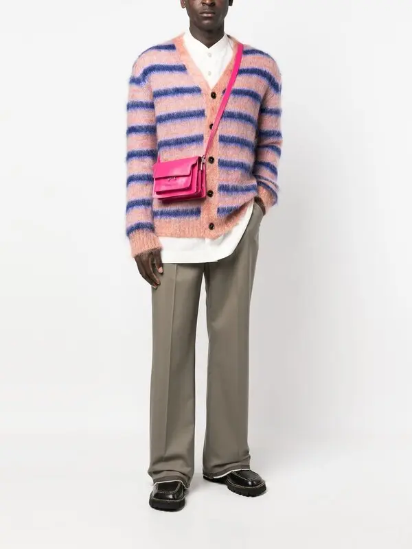 Marni Trunk Leather Shoulder Bag