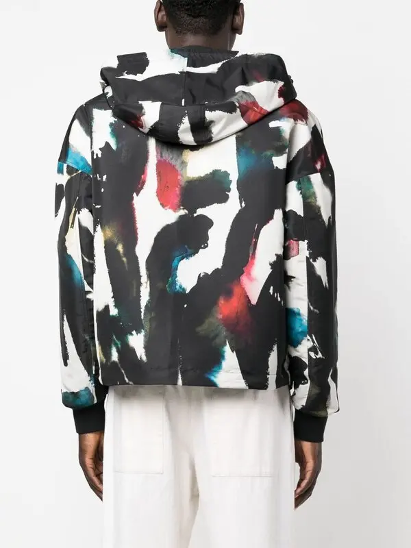 Alexander McQueen Graffiti-print Windbreaker - Black