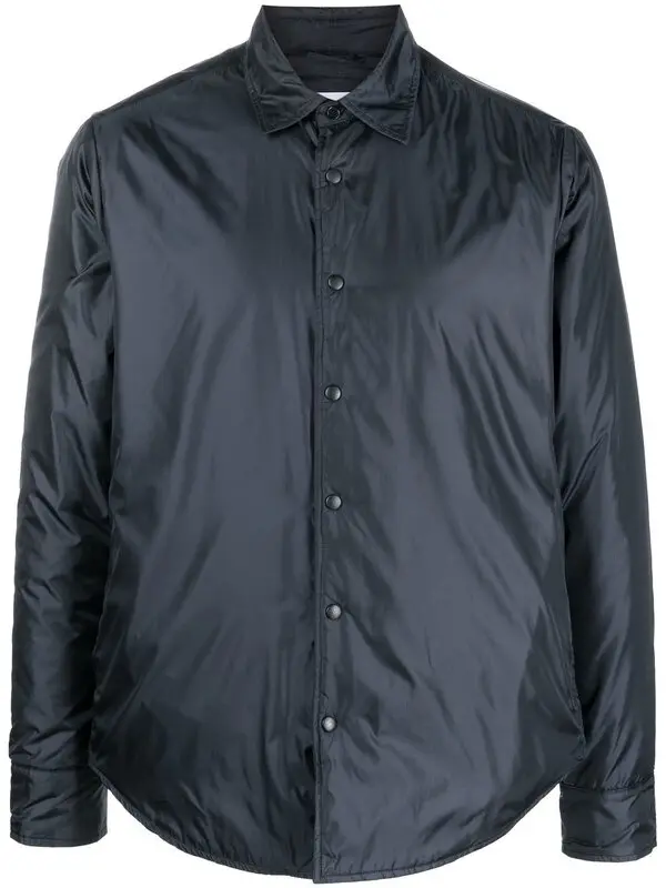 Aspesi Long-slevees Padded Overshirt - Blue